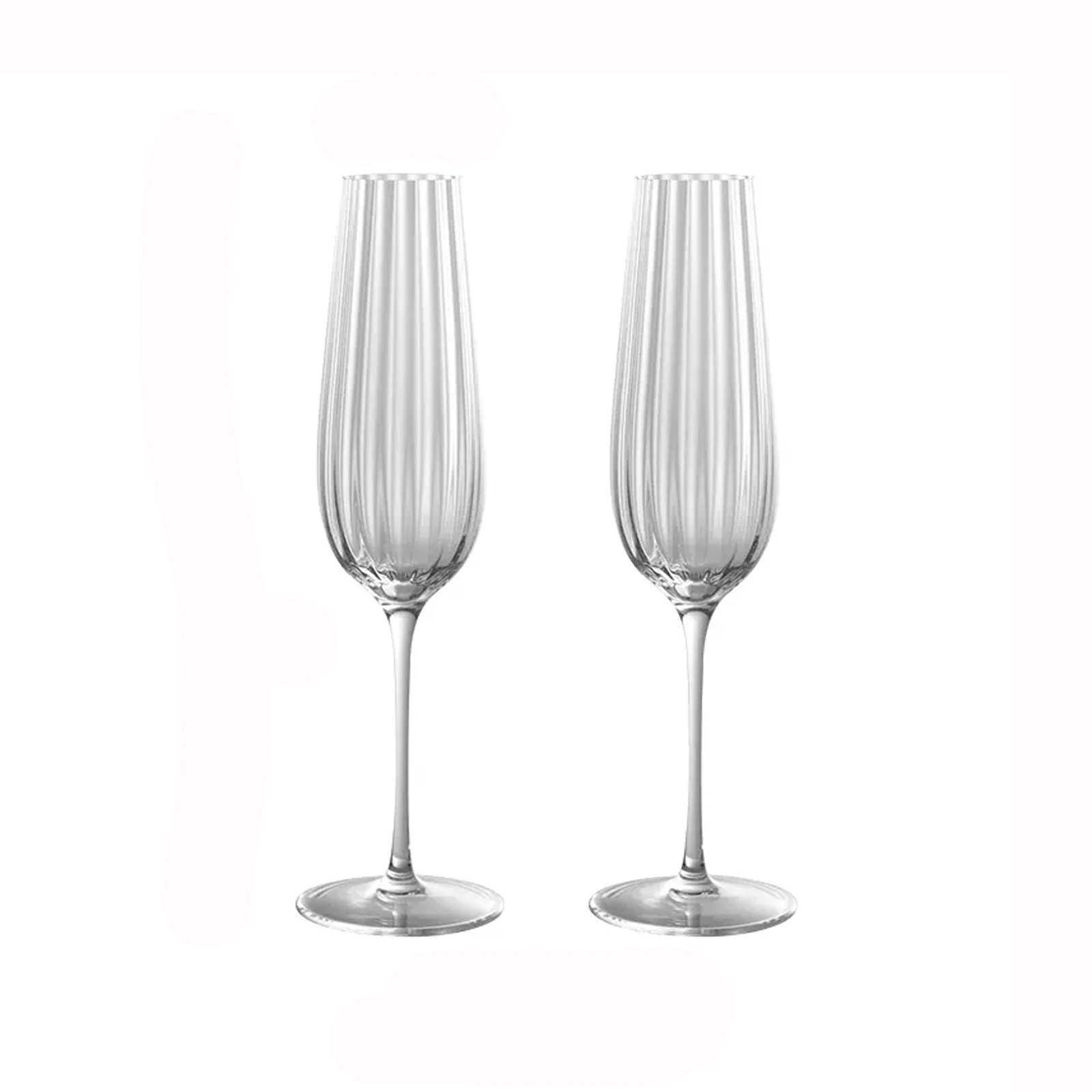 Champagne Flutes for Parties 230ml Thin Slim Stem Champagne Glasses ...