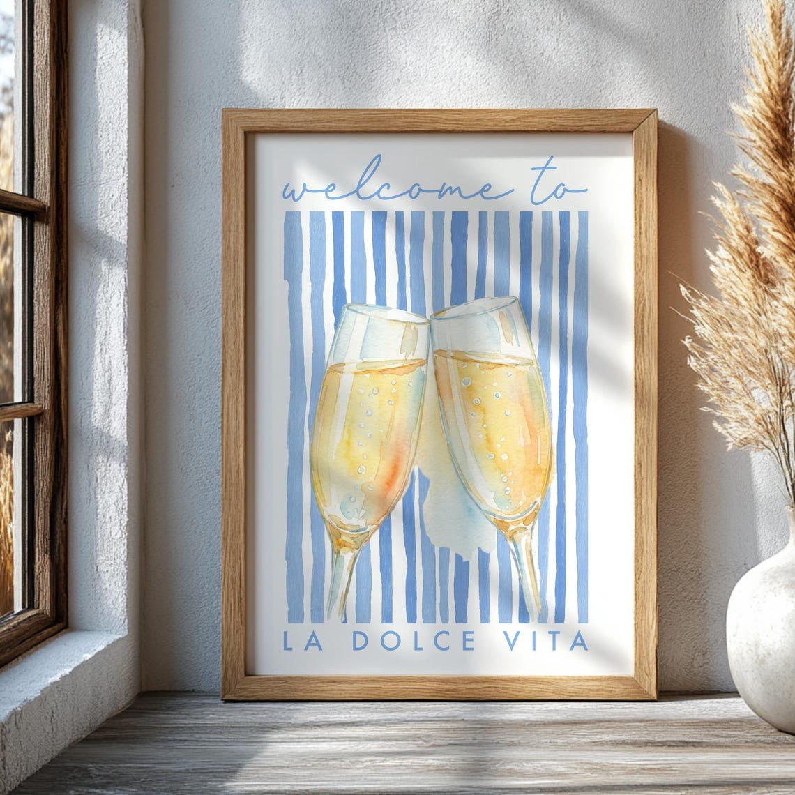 Champagne French Summer Italian Summer Coastal Wine Lover Prosecco Blue ...