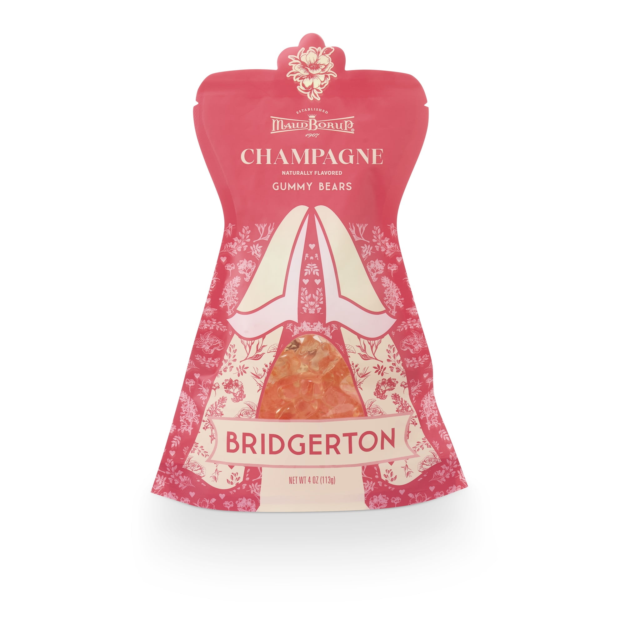 Bridgerton Champagne Gummy Bears, 4oz bag, Champagne Naturally Flavored ...