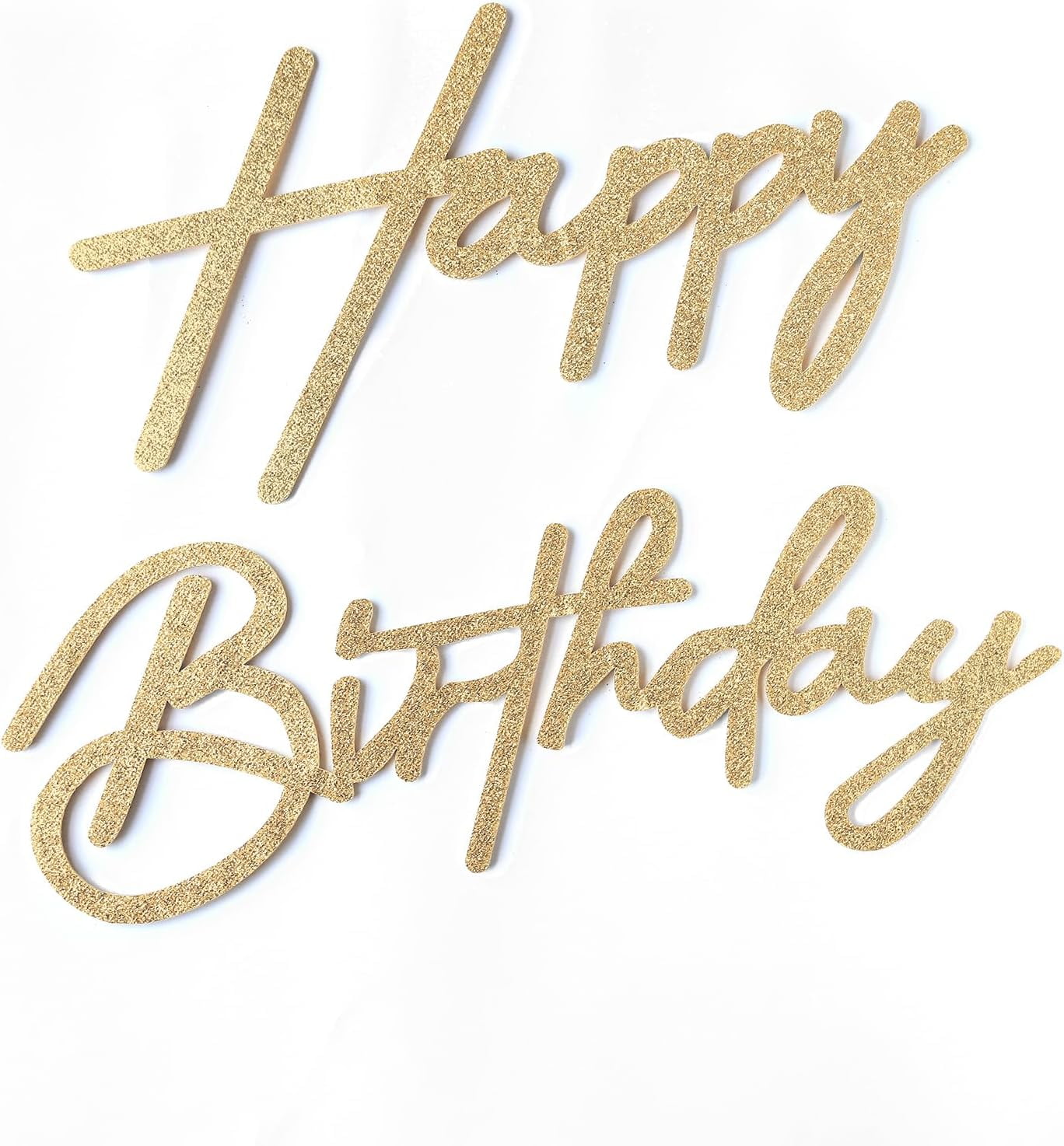 Champagne Happy Birthday Sign for Arch Backdrop - Glitter Happy ...