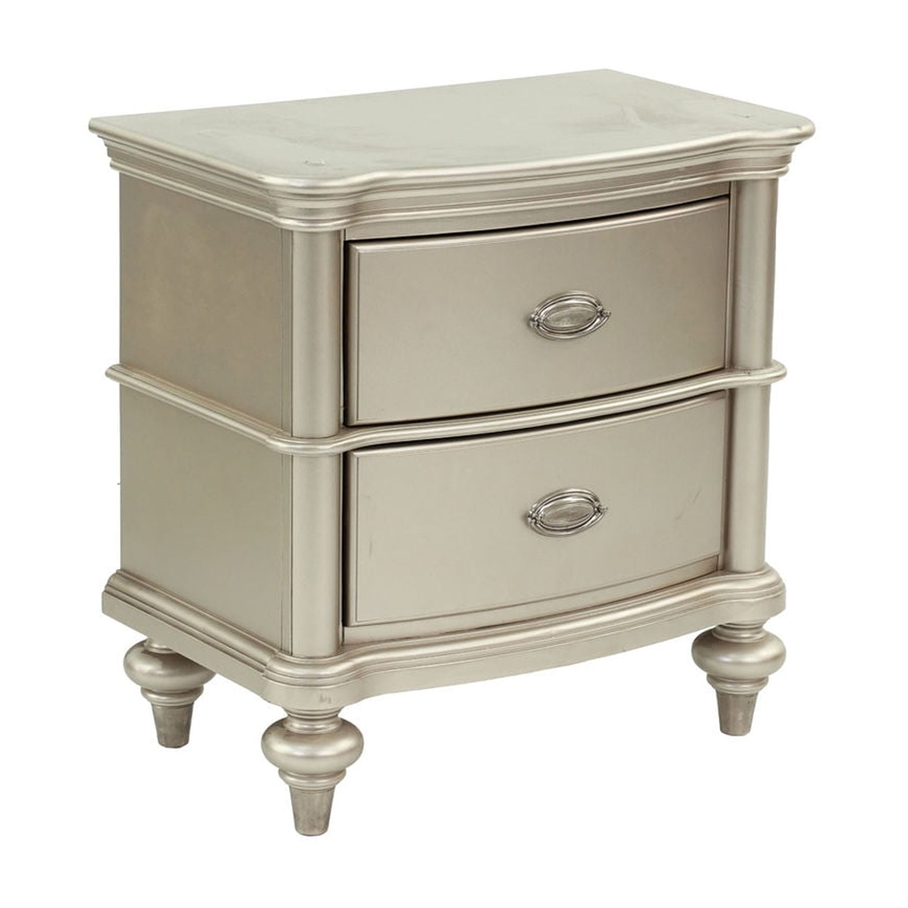 Champagne - Hued Wood Nightstand / Used in Master Bedrooms / Elevates ...