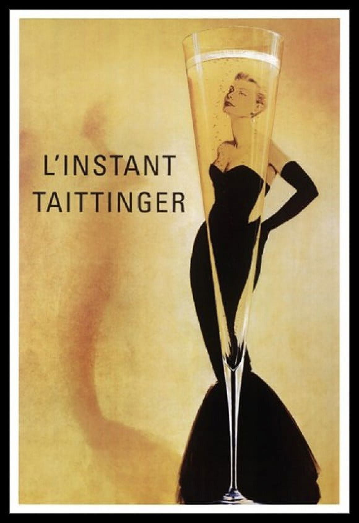 Champagne L'Instant Taittinger Laminated & Framed Poster (24 x 36 ...