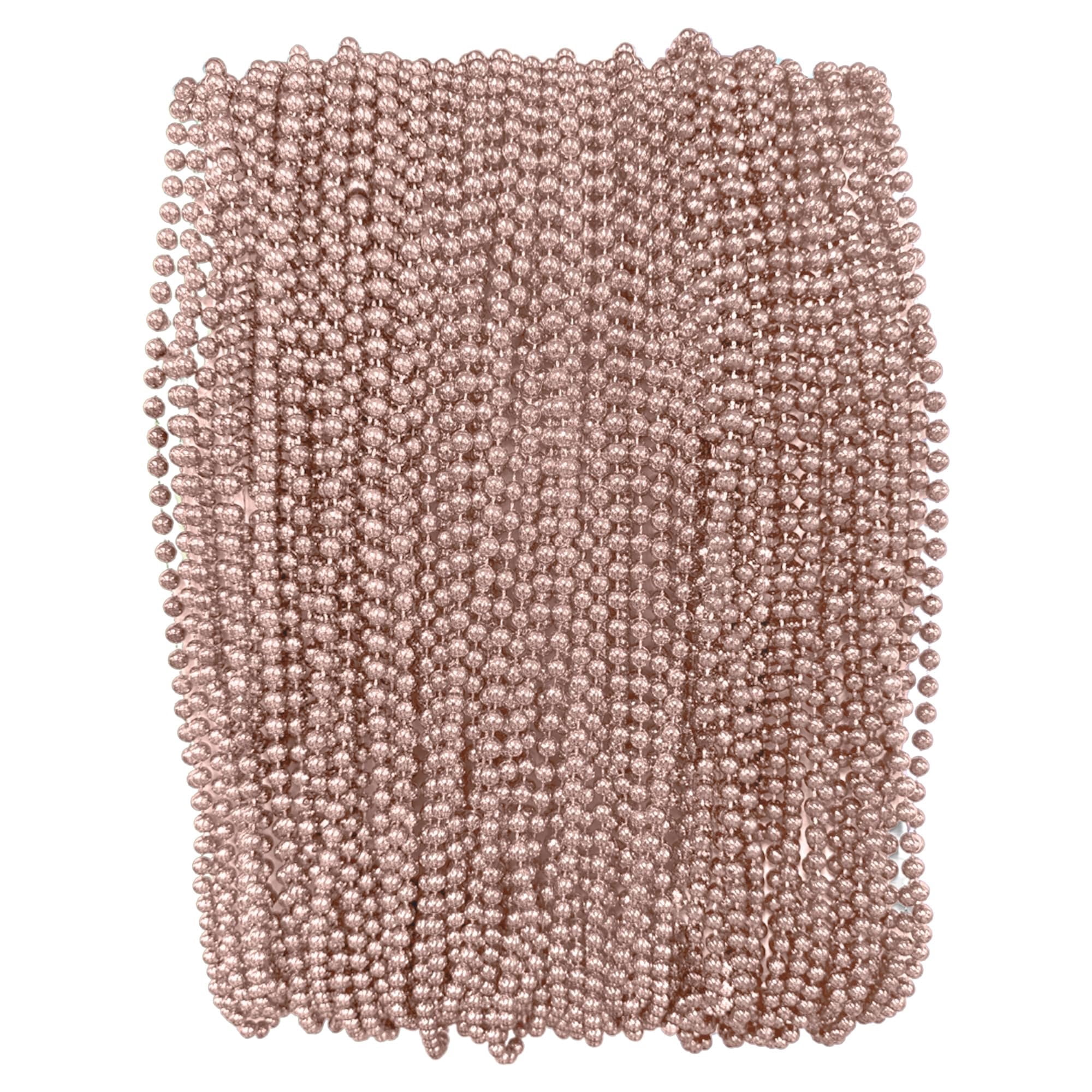 Mardi Gras Krewe Champagne Light Pink Mardi Gras Beads - 33 Inch, 72 ...