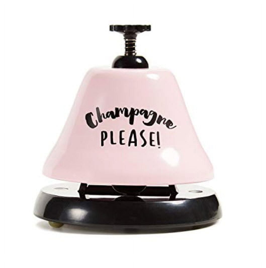 Champagne Please! Bar Top Bell in Pink and Black - Walmart.com