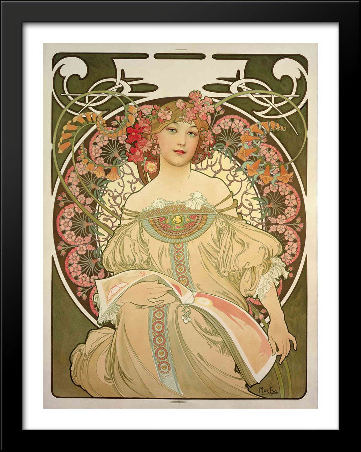 Champagne Printer Publisher 28x36 Large Black Wood Framed Print Art by ...