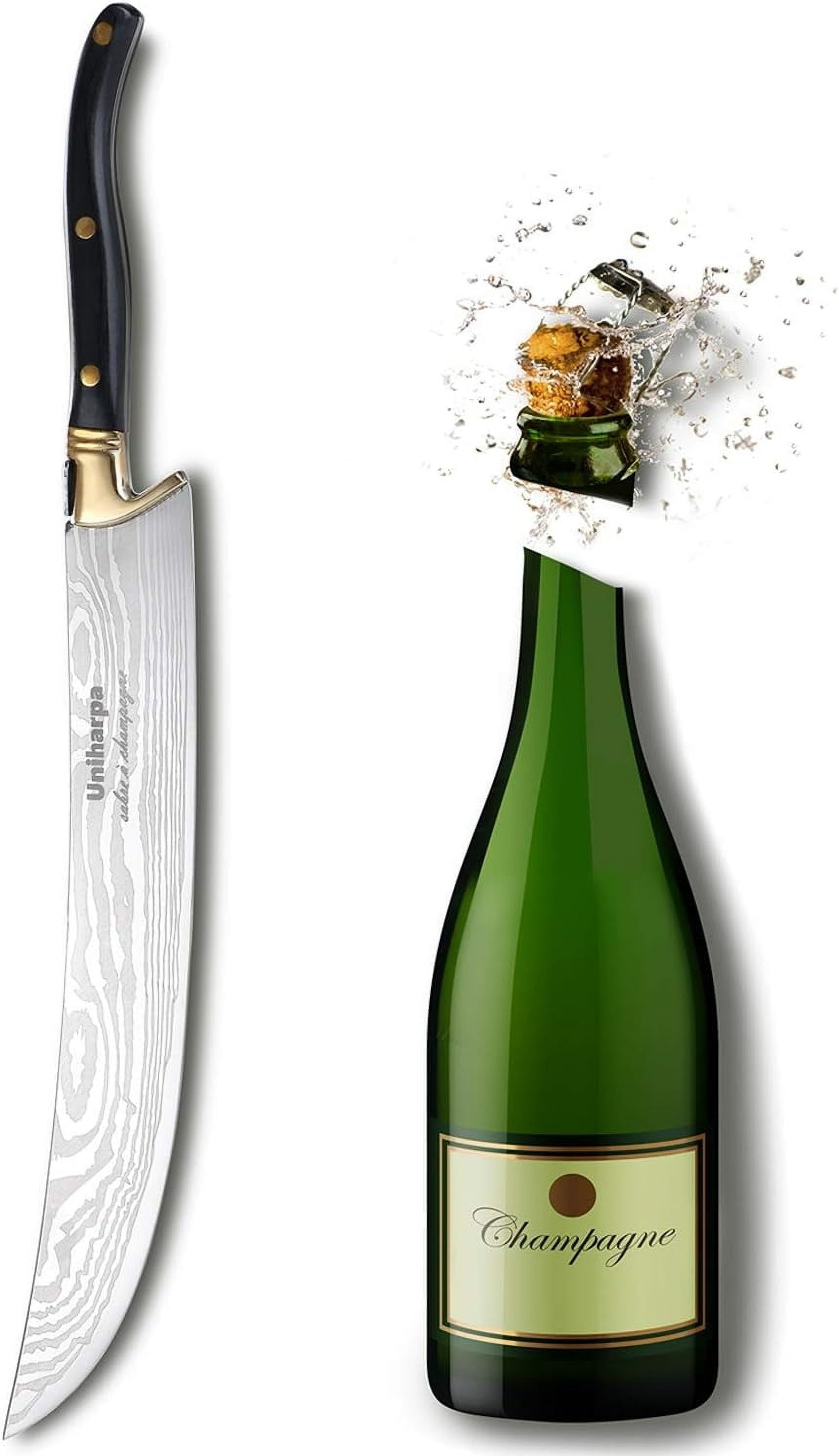 Champagne Saber Wine Opener with Wooden Gift Box - Champagne Sword/Wine ...