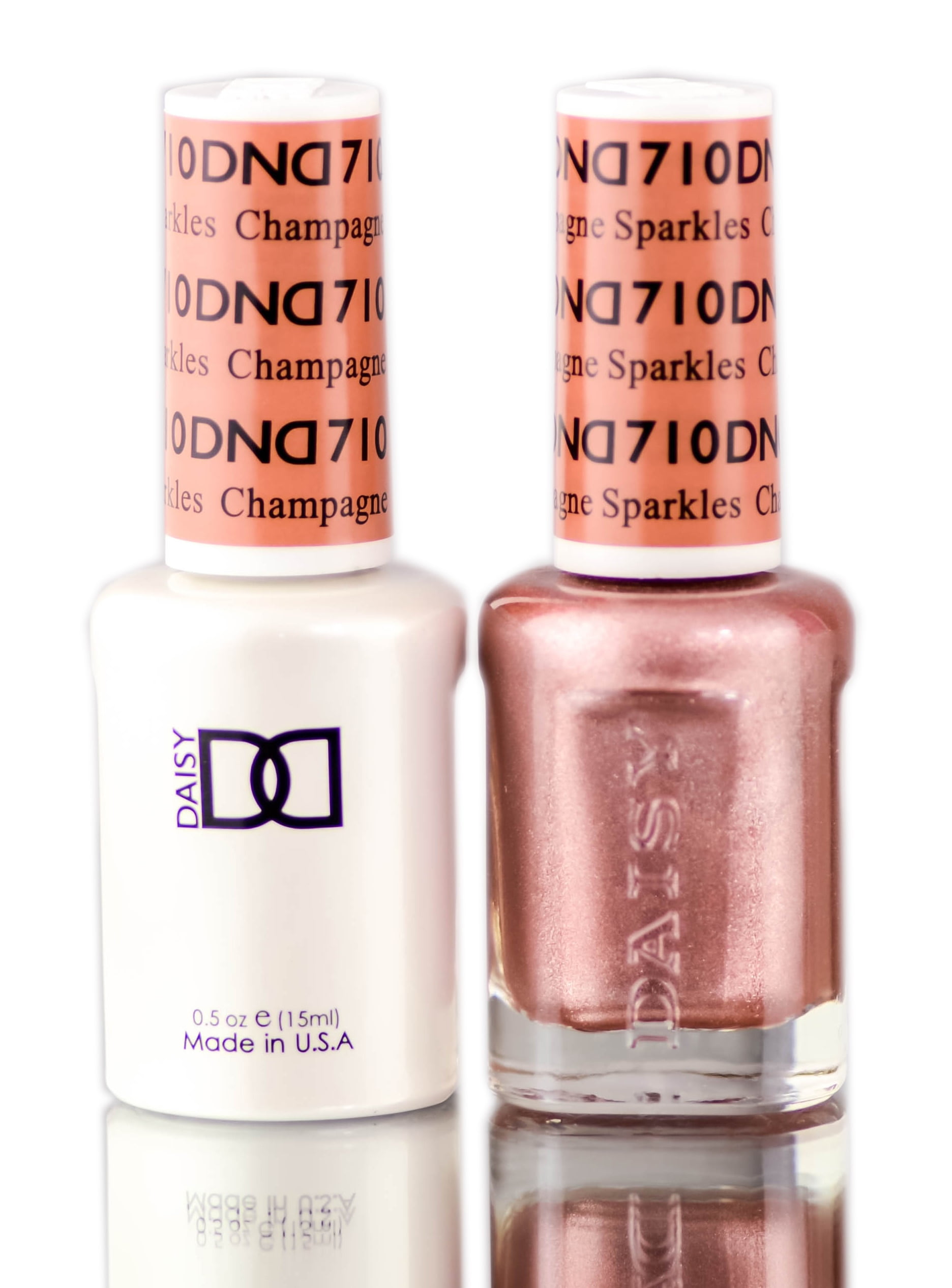 Champagne Sparkles (710) , Daisy DND Neutrals Soak Off GEL POLISH DUO ...