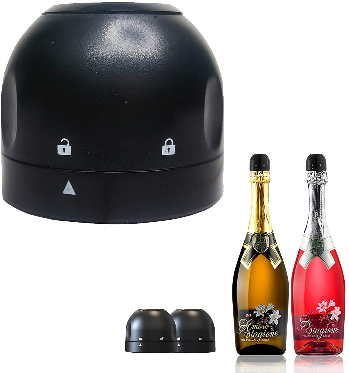 Champagne Stopper,Professional Bottle Sealer for Champagne, Cava ...