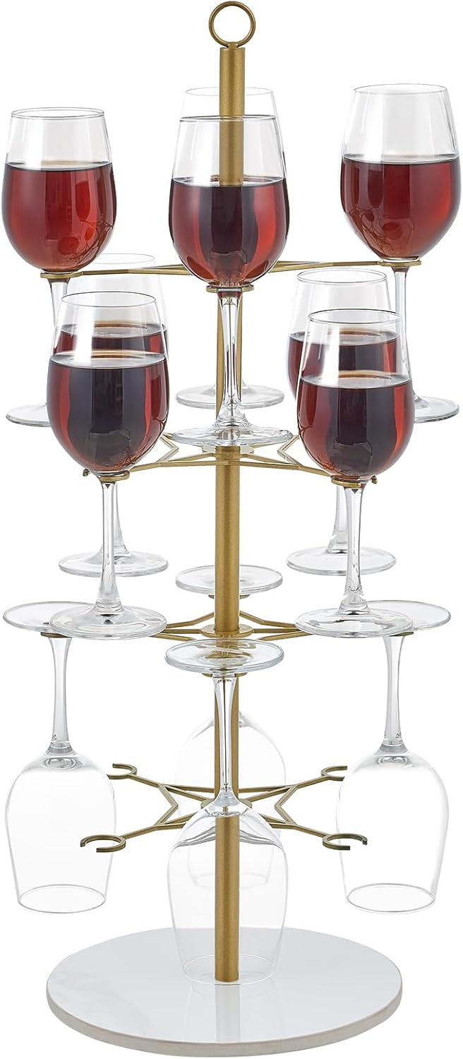 Champagne Tower, 4 Tier - 16 Holders Cocktail Tree Stand for Parties ...