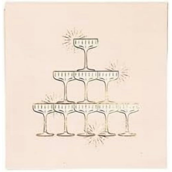 Champagne Tower Cocktail Napkins by | Small Cocktail Party Paper ...