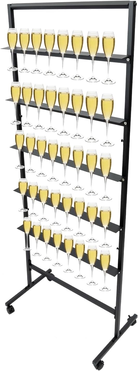 Champagne Wall Holder for Party,5-Tier Metal Champagne Display Stand ...