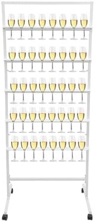 Champagne Wall Holder for Party, 5-Tier Steel Champagne Tower ...