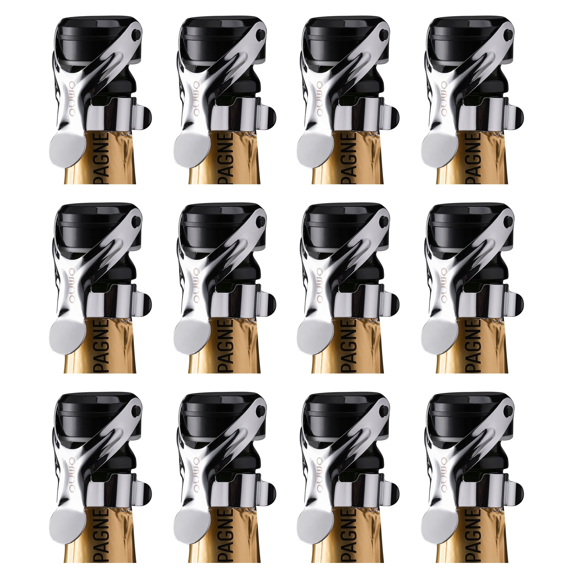 Champagne&Wine Stopper Stainless Steel with Food Grade Silicone, Leak ...