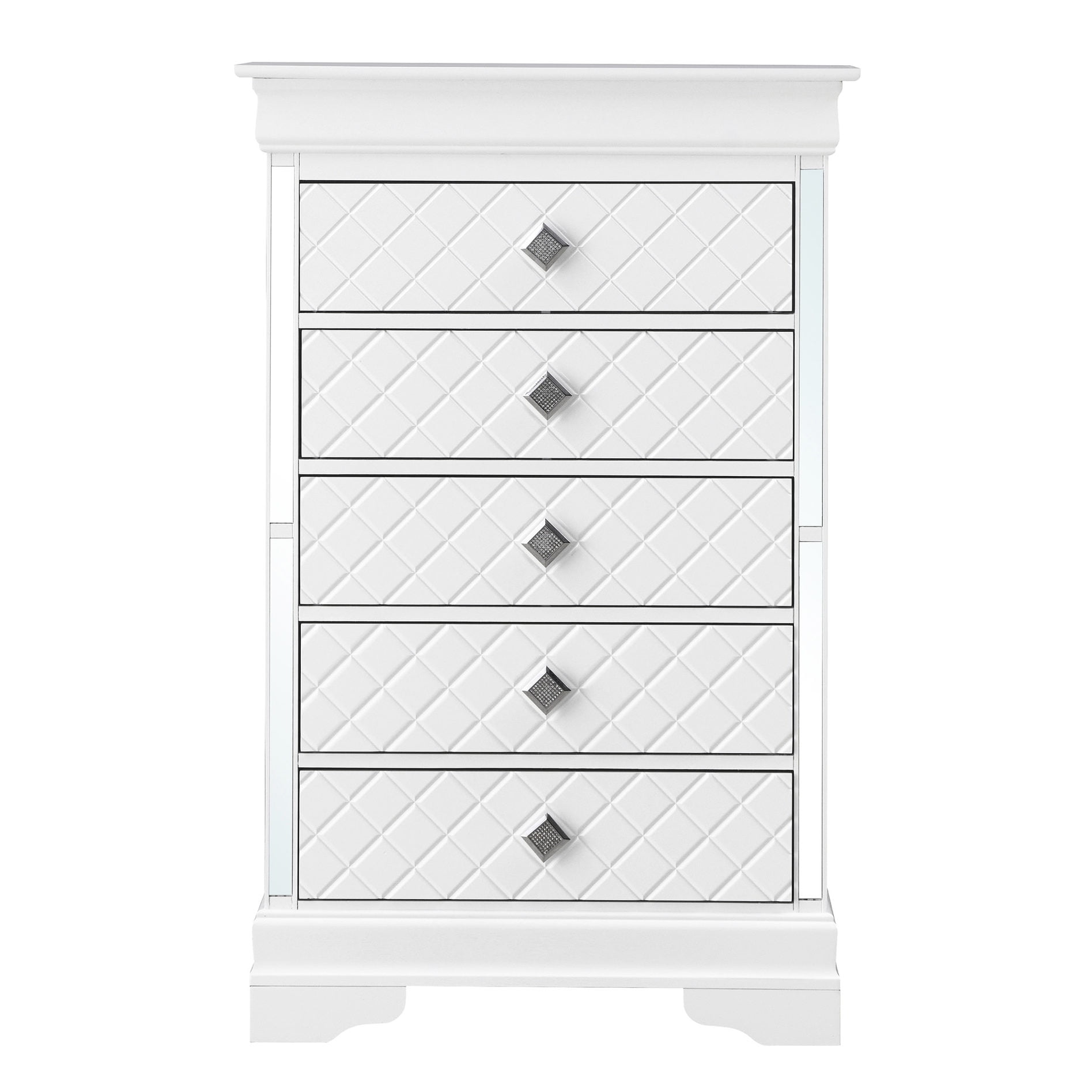 Champagne-colored, embossed texture on drawer fronts, English ...