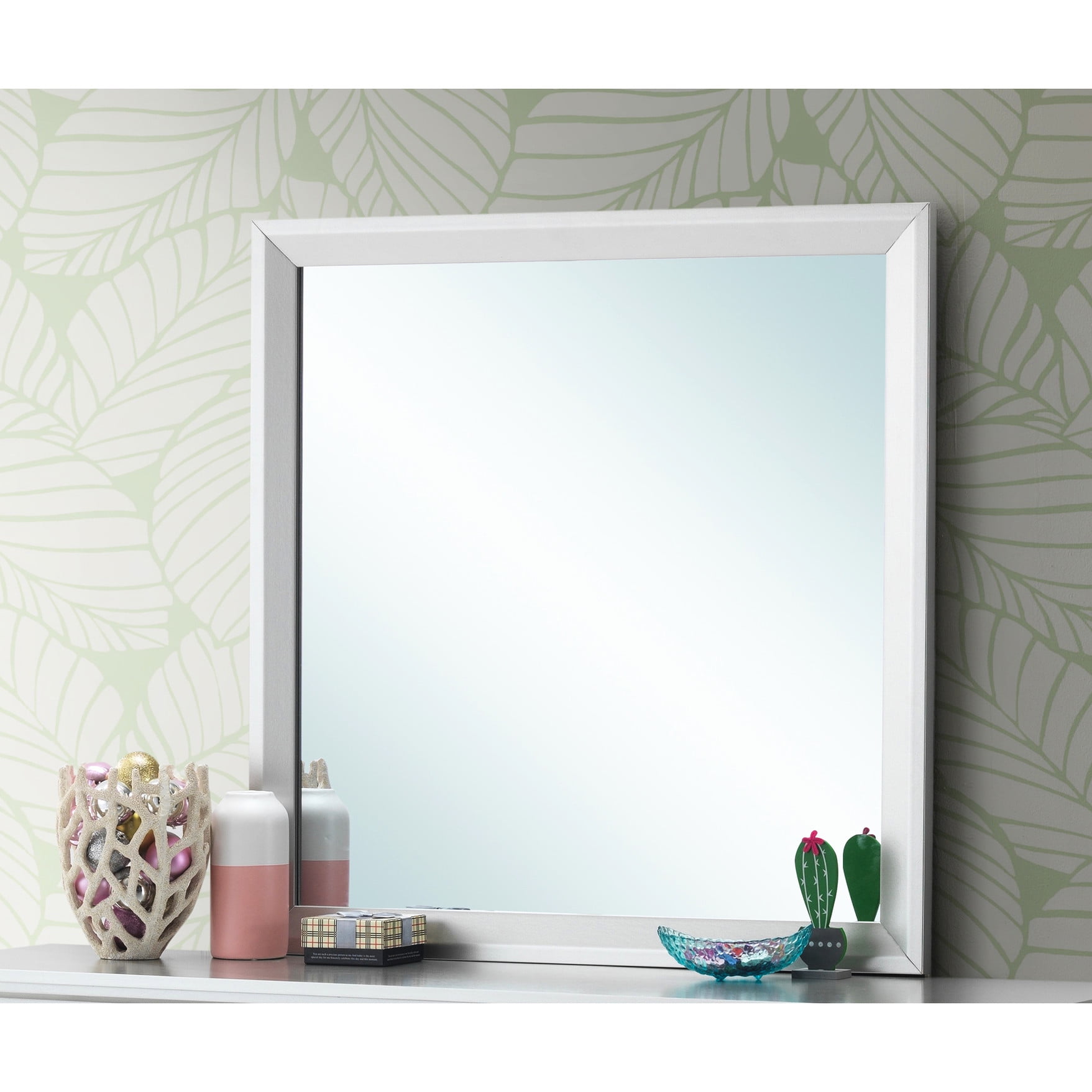 Champagne-colored mirror / Dressing table addition / High-grade finish ...