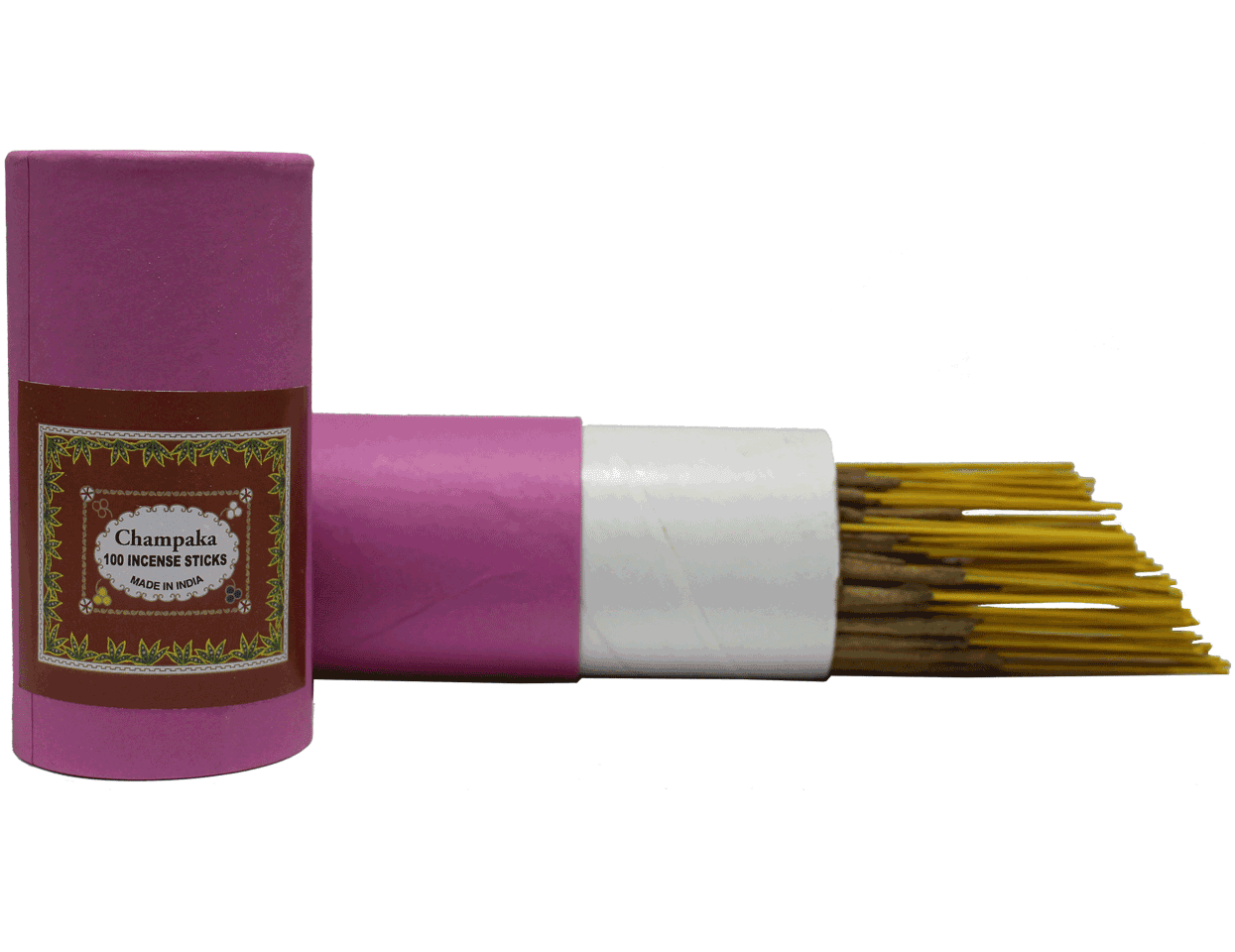Champaka Agarbatti Hand-Rolled Indian Incense Sticks - 100 Pack with ...