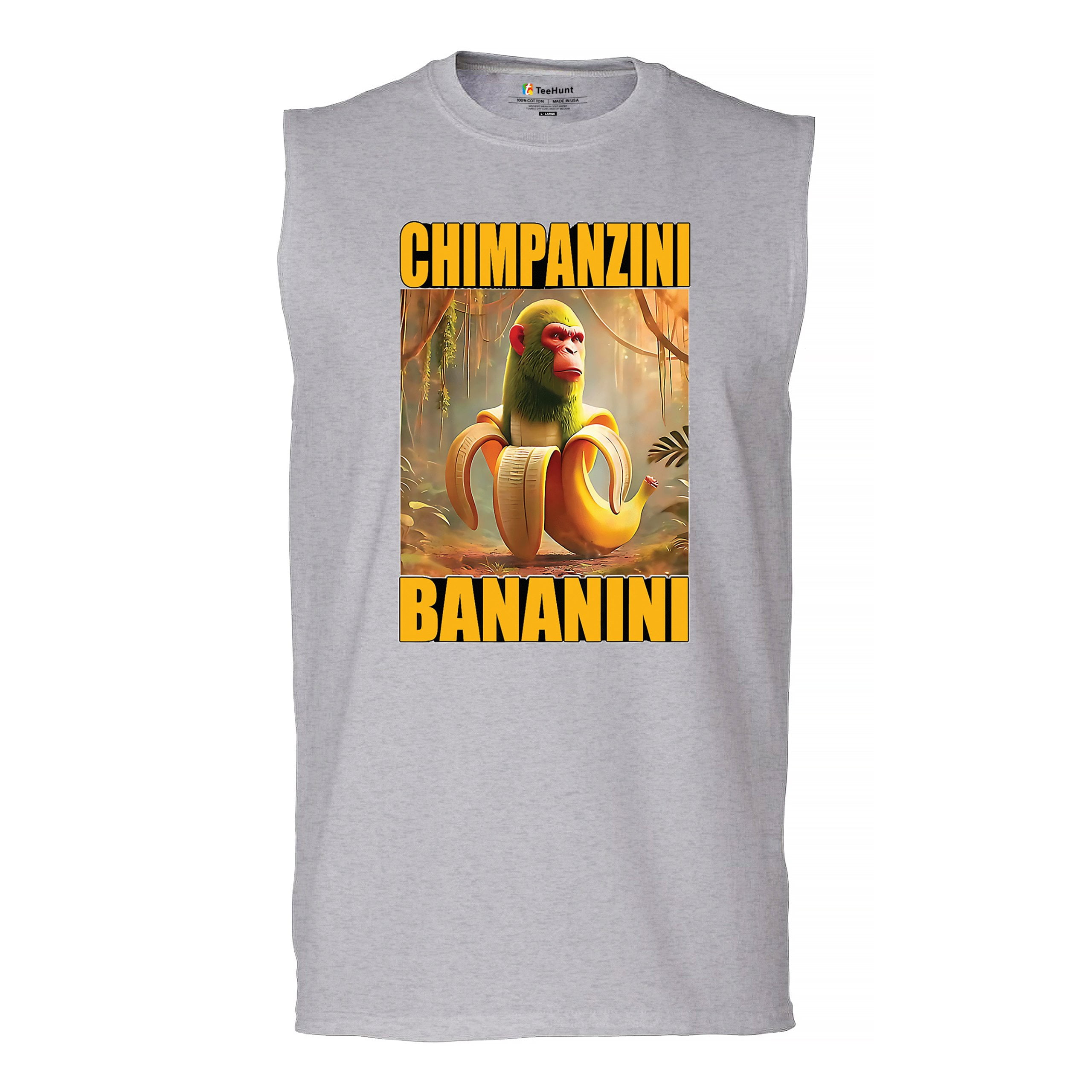 Champanzini Bananini Men's Muscle Shirt Fun Italian Brainrot Gen Z ...