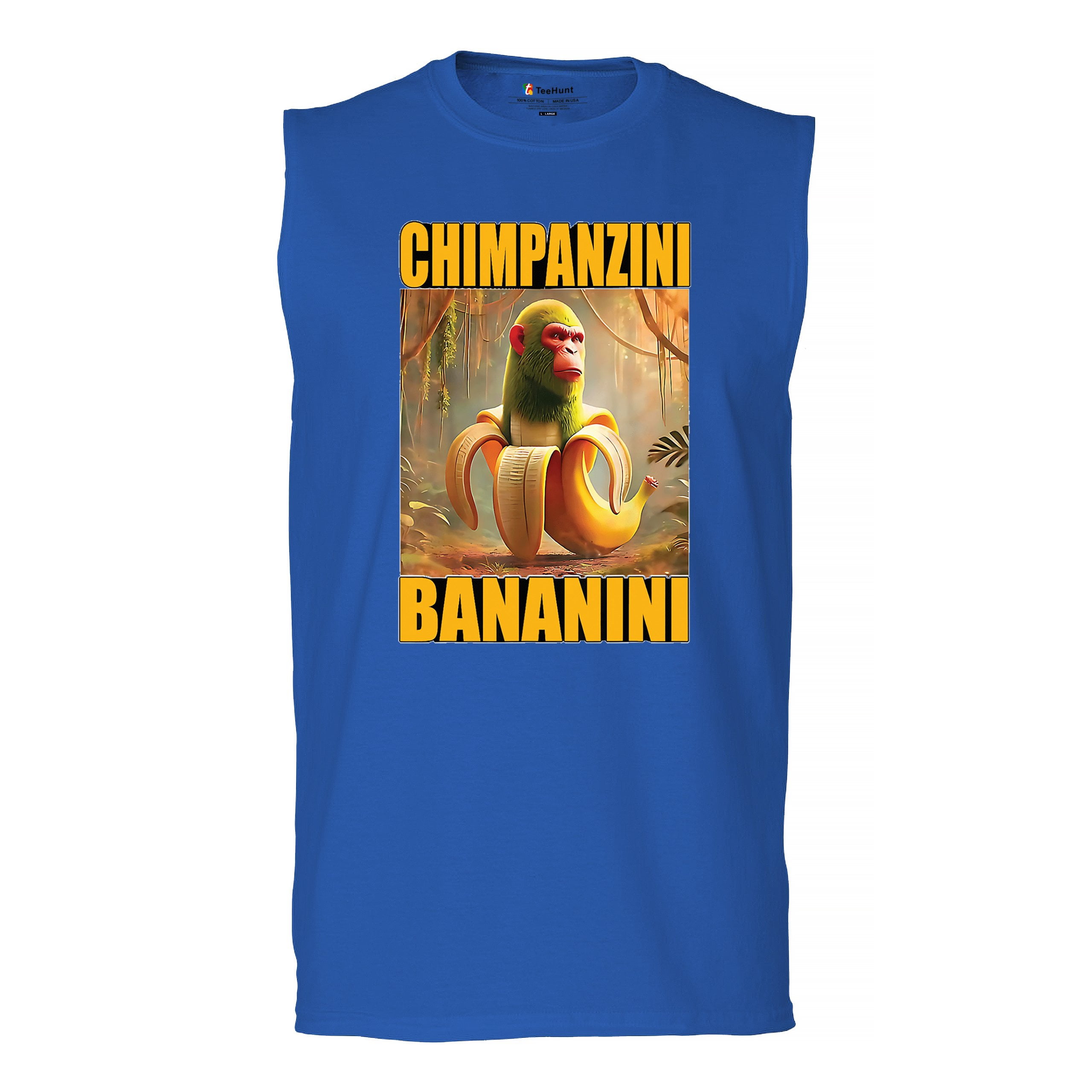 Champanzini Bananini Men's Muscle Shirt Fun Italian Brainrot Gen Z ...