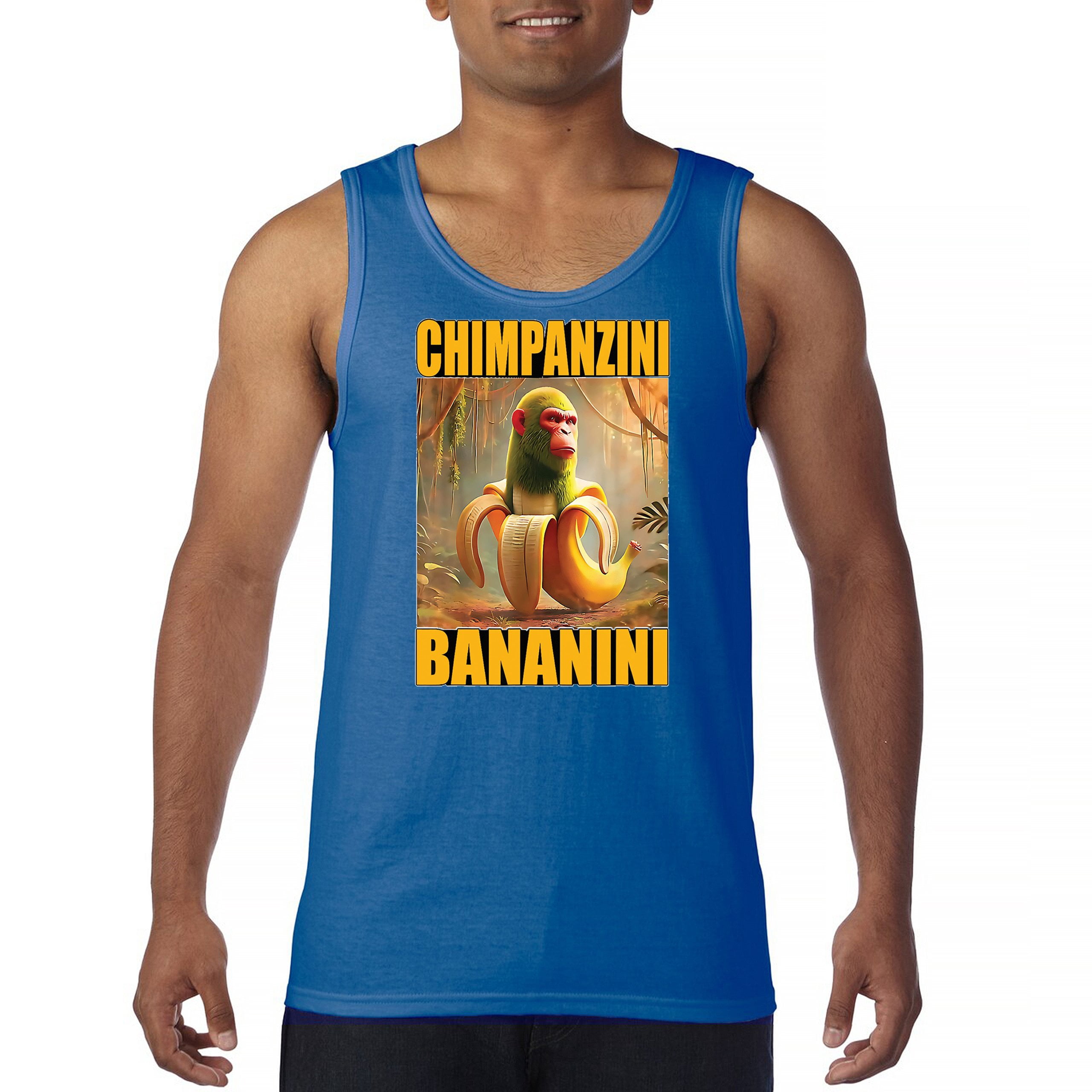 Champanzini Bananini Men's Tank Top Fun Italian Brainrot Gen Z Alpha ...