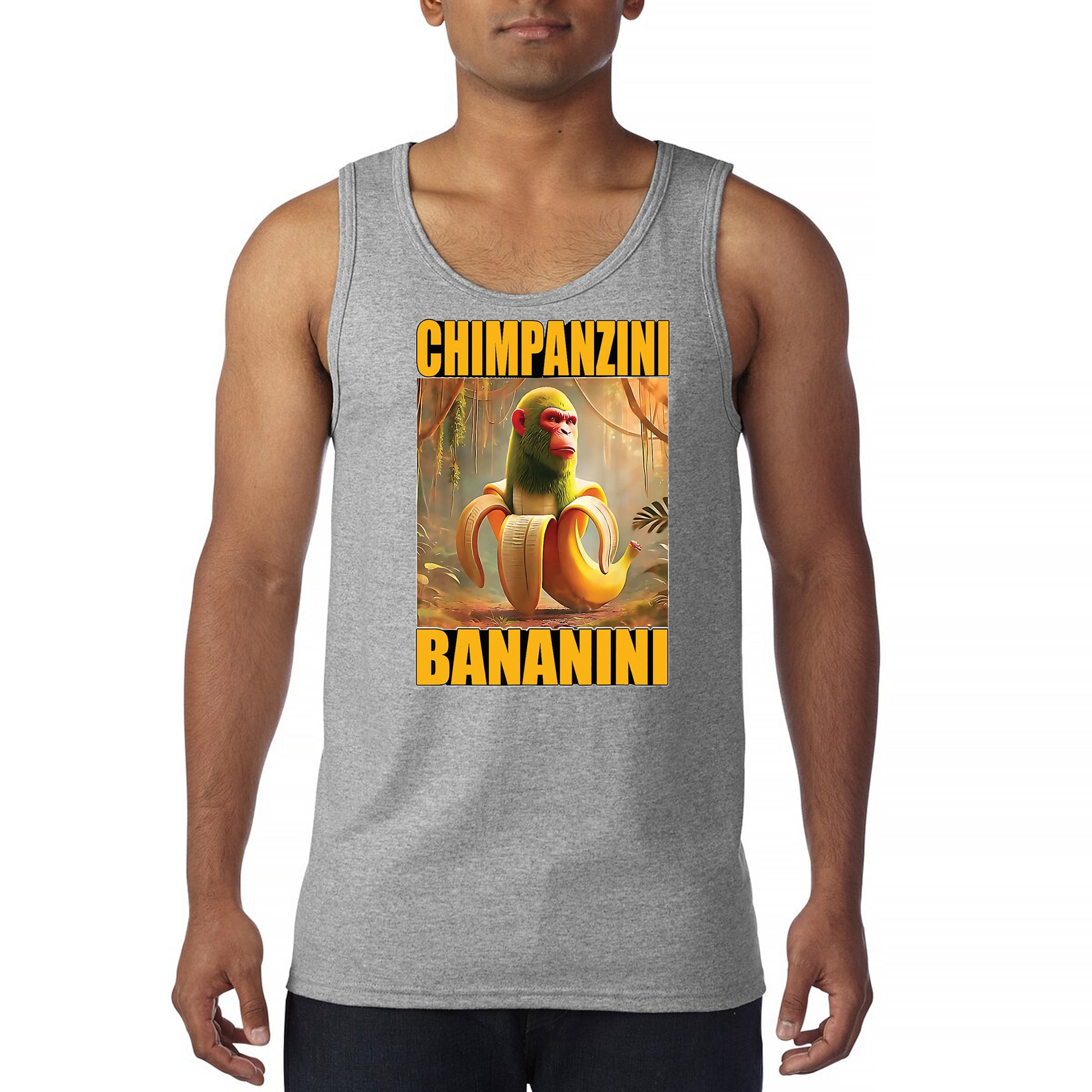 Champanzini Bananini Men's Tank Top Fun Italian Brainrot Gen Z Alpha ...