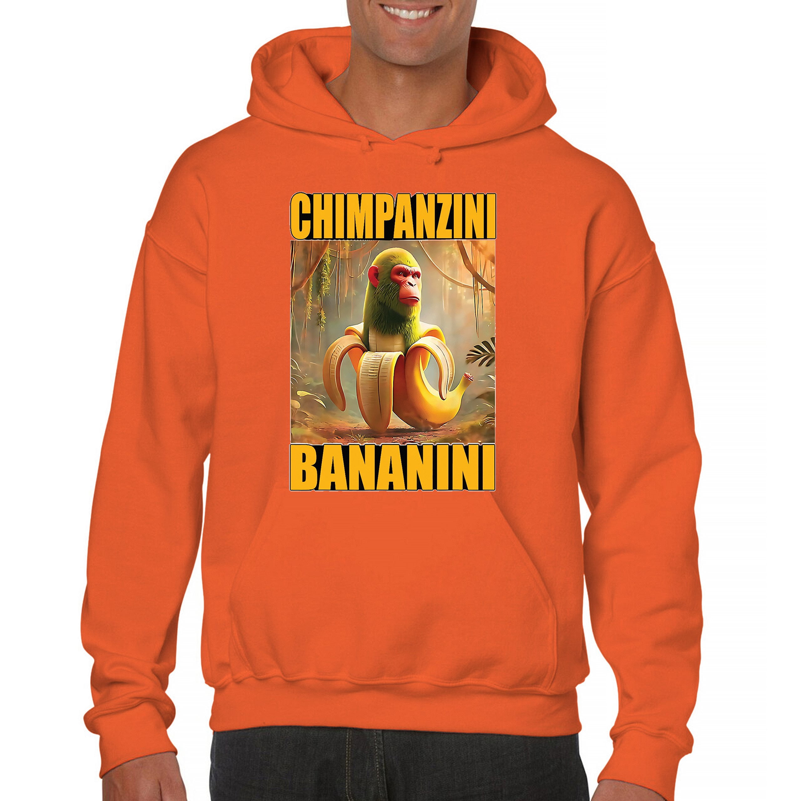 Champanzini Bananini Unisex Hoodie Fun Italian Brainrot Gen Z Alpha ...