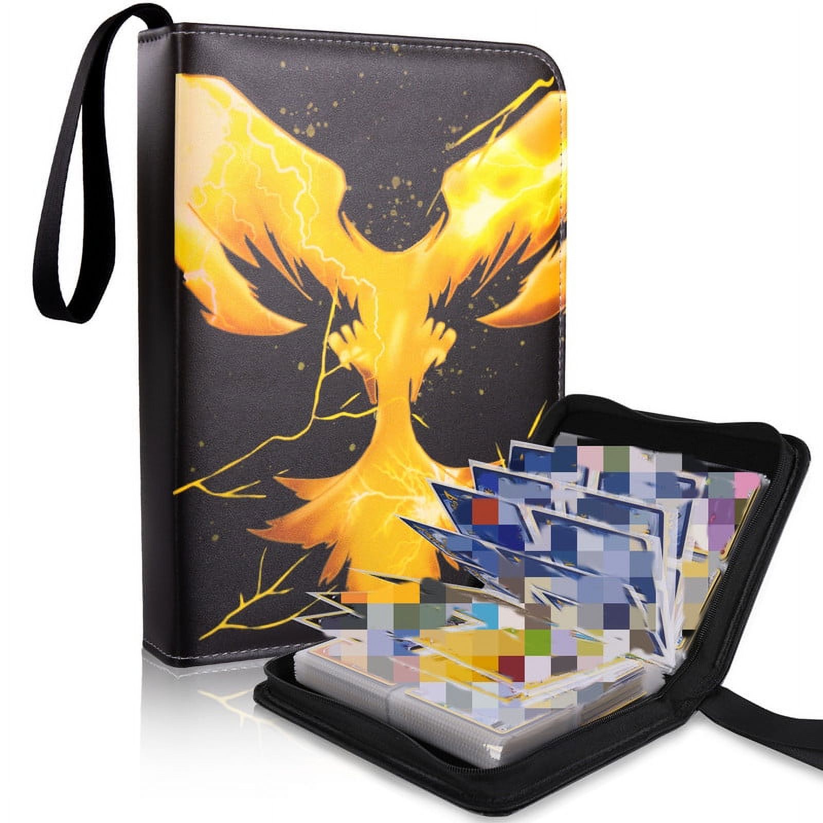 Champhox 480 Cards Binder Trading Card Holder Case 4-Pockets 120 Pages ...