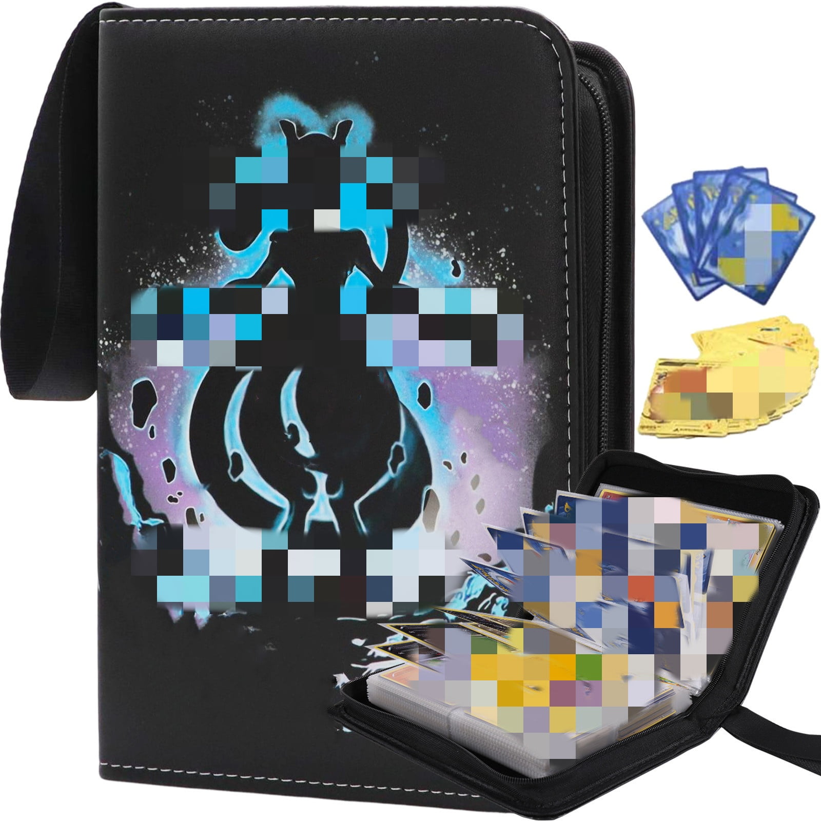 Champhox Trading Card Binder for Card - 4 Pockets 480 Cards Holder ...