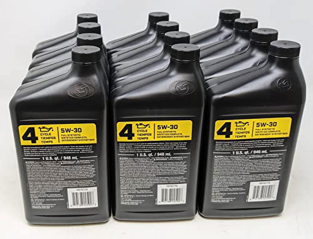 Champion 100162119 (Case of 12) Full Synthetic Motor Oil 5W-30 Quart ...