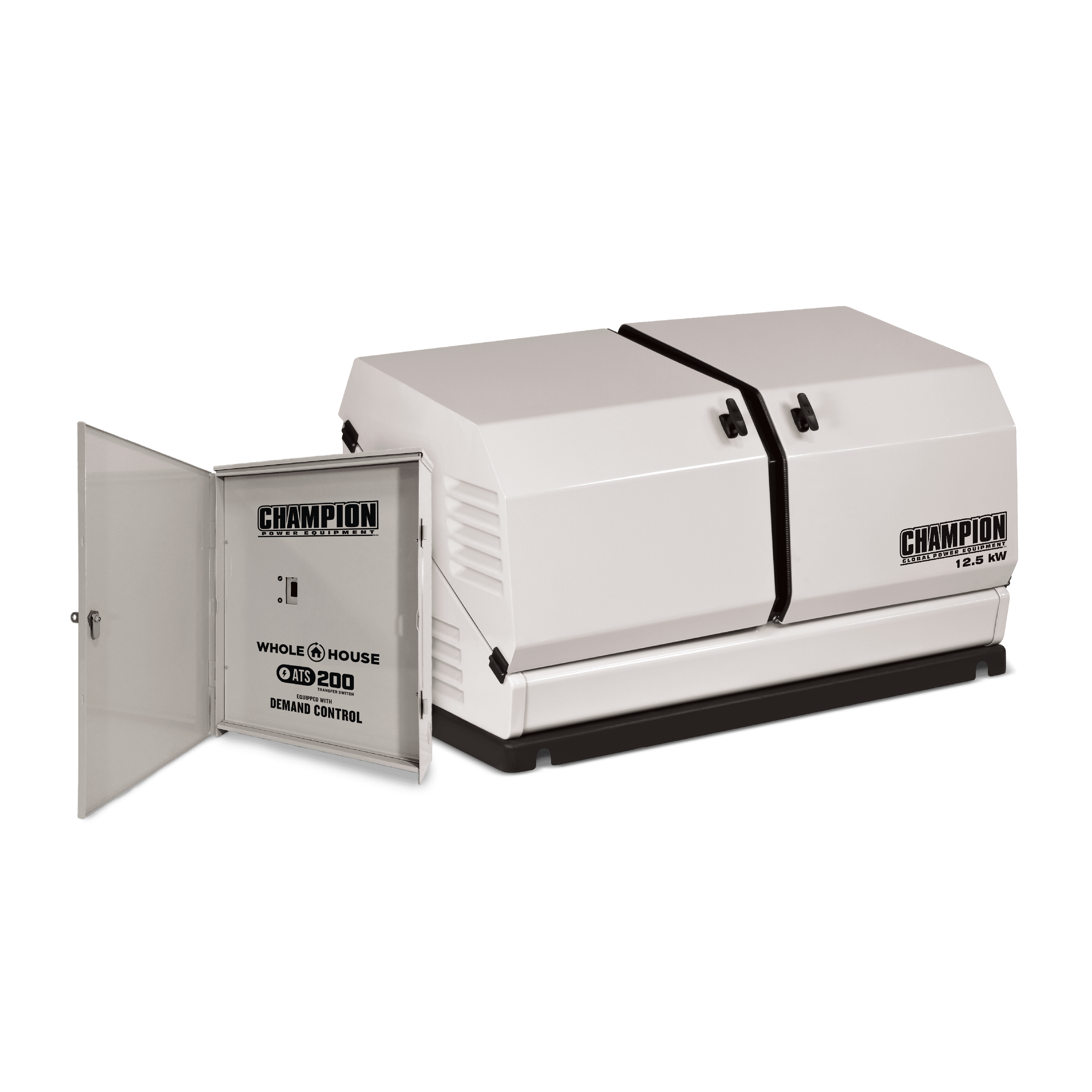 Champion 12.5-kW Home Standby Generator with 200-Amp Whole House ...