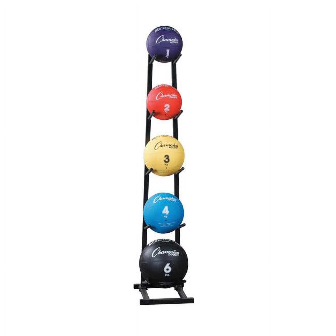Champion 1288956 Single Stack Medicine Ball Rack, Black - Walmart.com