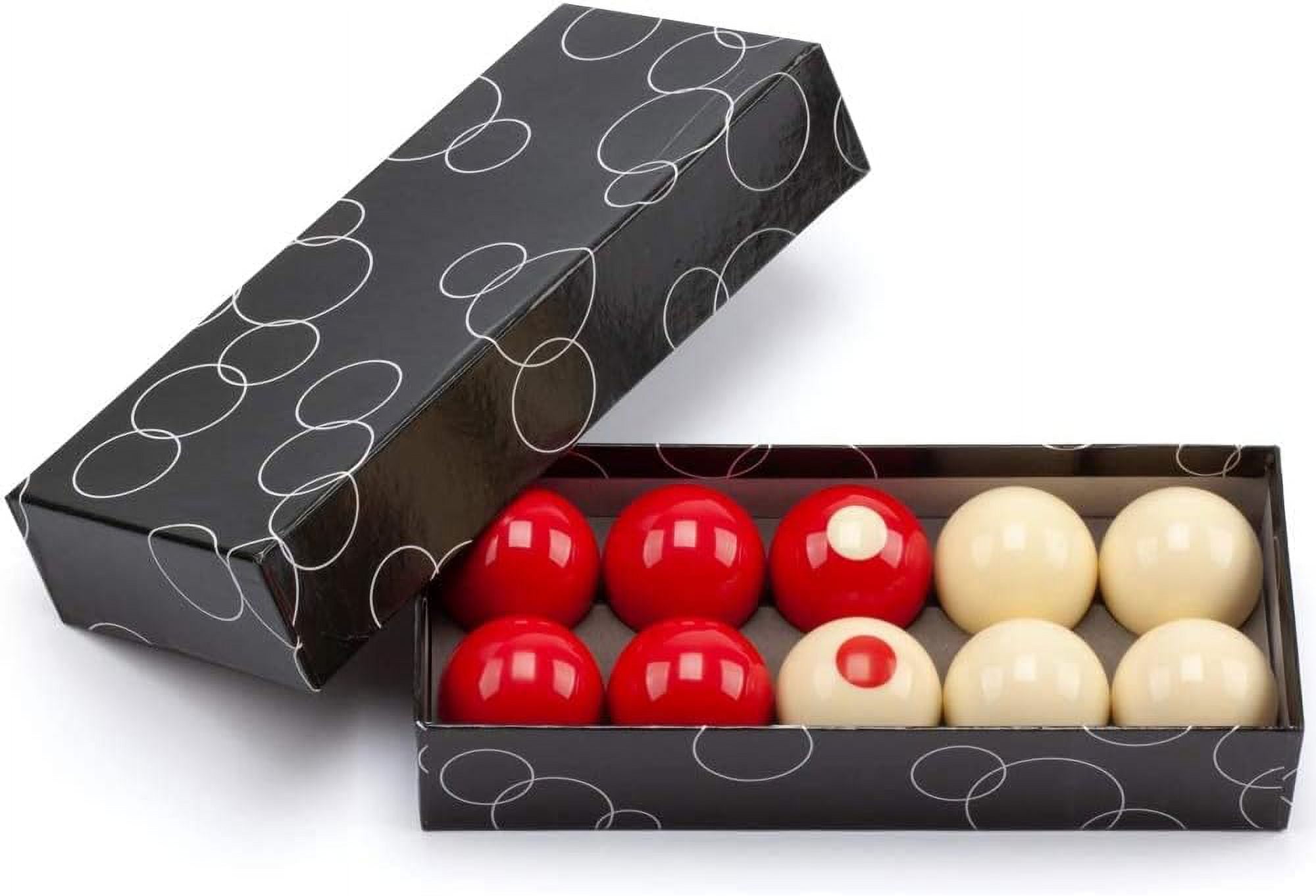 Champion 2-1/8" Regulation Size Bumper Pool Balls 10 Billiard Ball Set ...