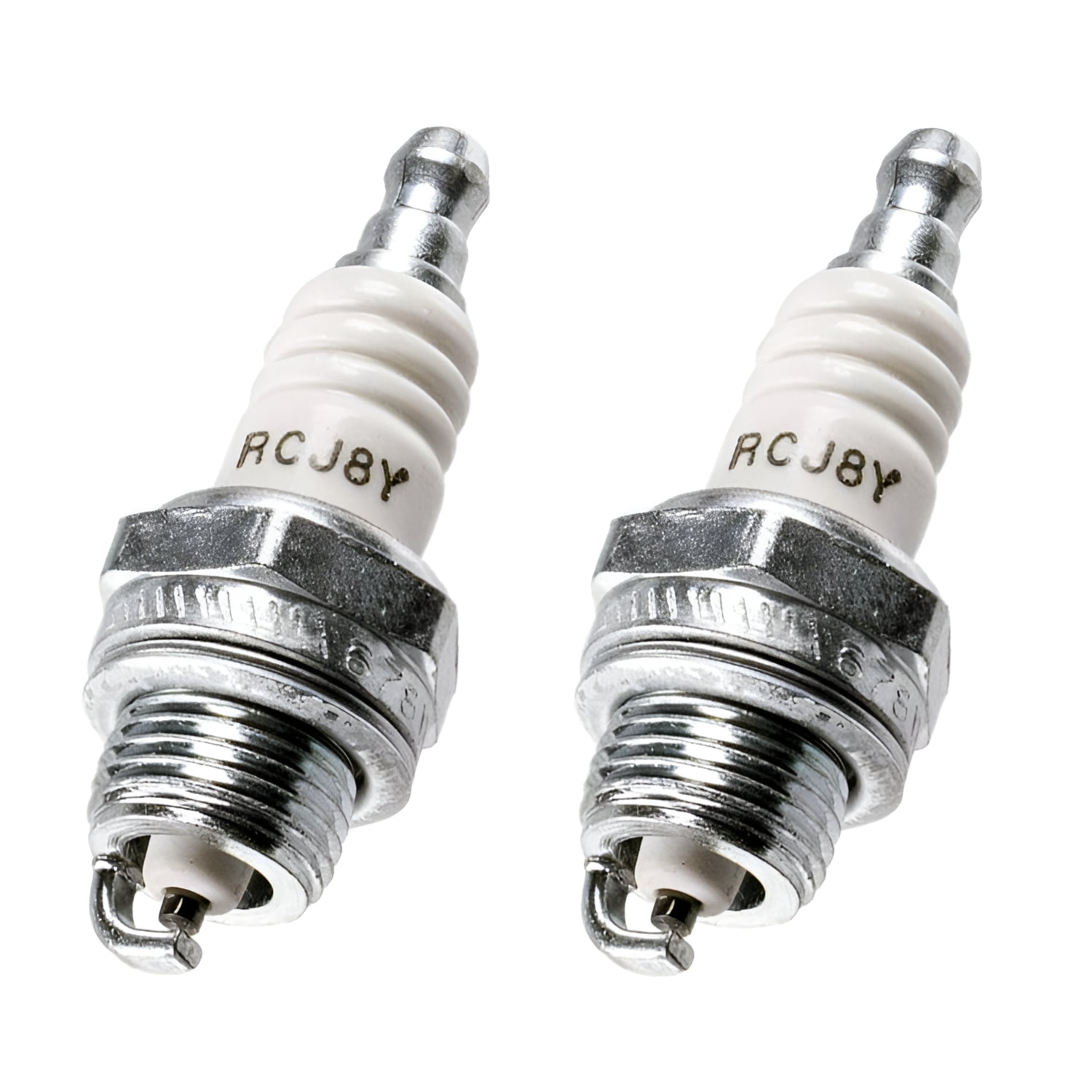 Champion Spark Plugs RCJ8Y, Resistor Type, 2 Pack, 14mm Thread, Gasket ...