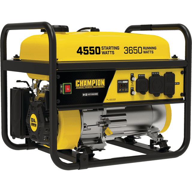 Champion 3650W Gasoline Powered Recoil Pull Start Portable Generator ...