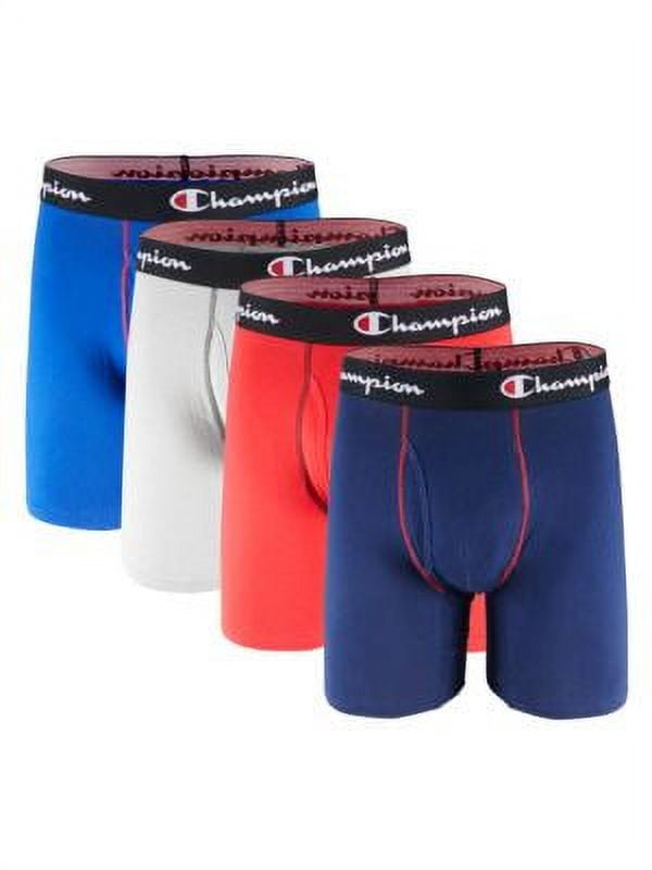 Champion 4-Pack Contrast Stitched Boxer Briefs Large - Walmart.com