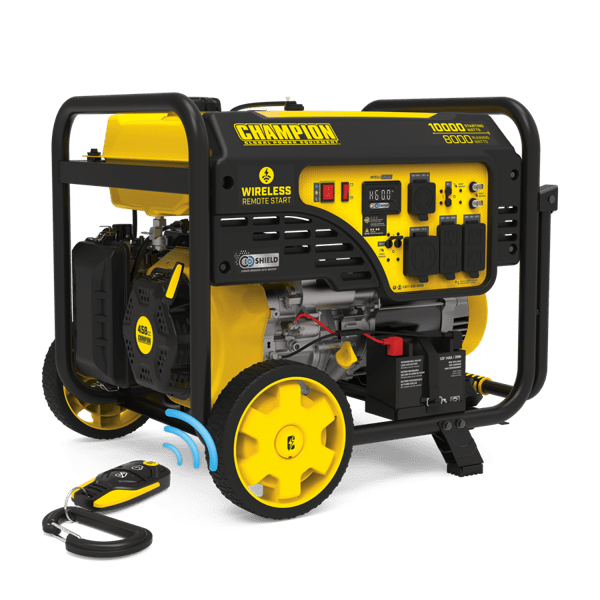 Champion 8000-Watt Wireless Remote Start Home Backup Portable Generator ...