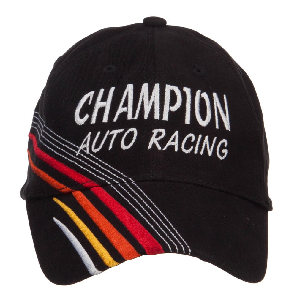 Champion Auto Racing Embroidered Deluxe Cap - White OSFM - Walmart.com