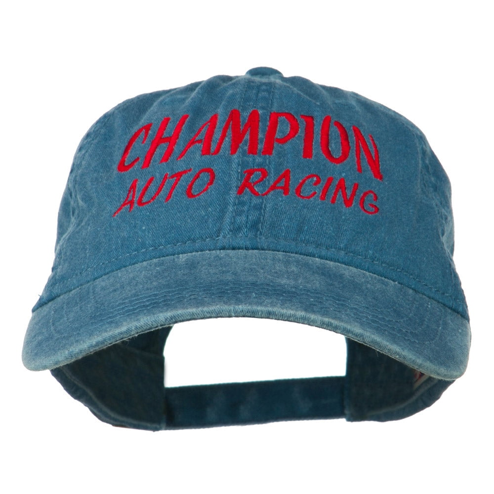Champion Auto Racing Embroidered Washed Cap - Navy OSFM - Walmart.com