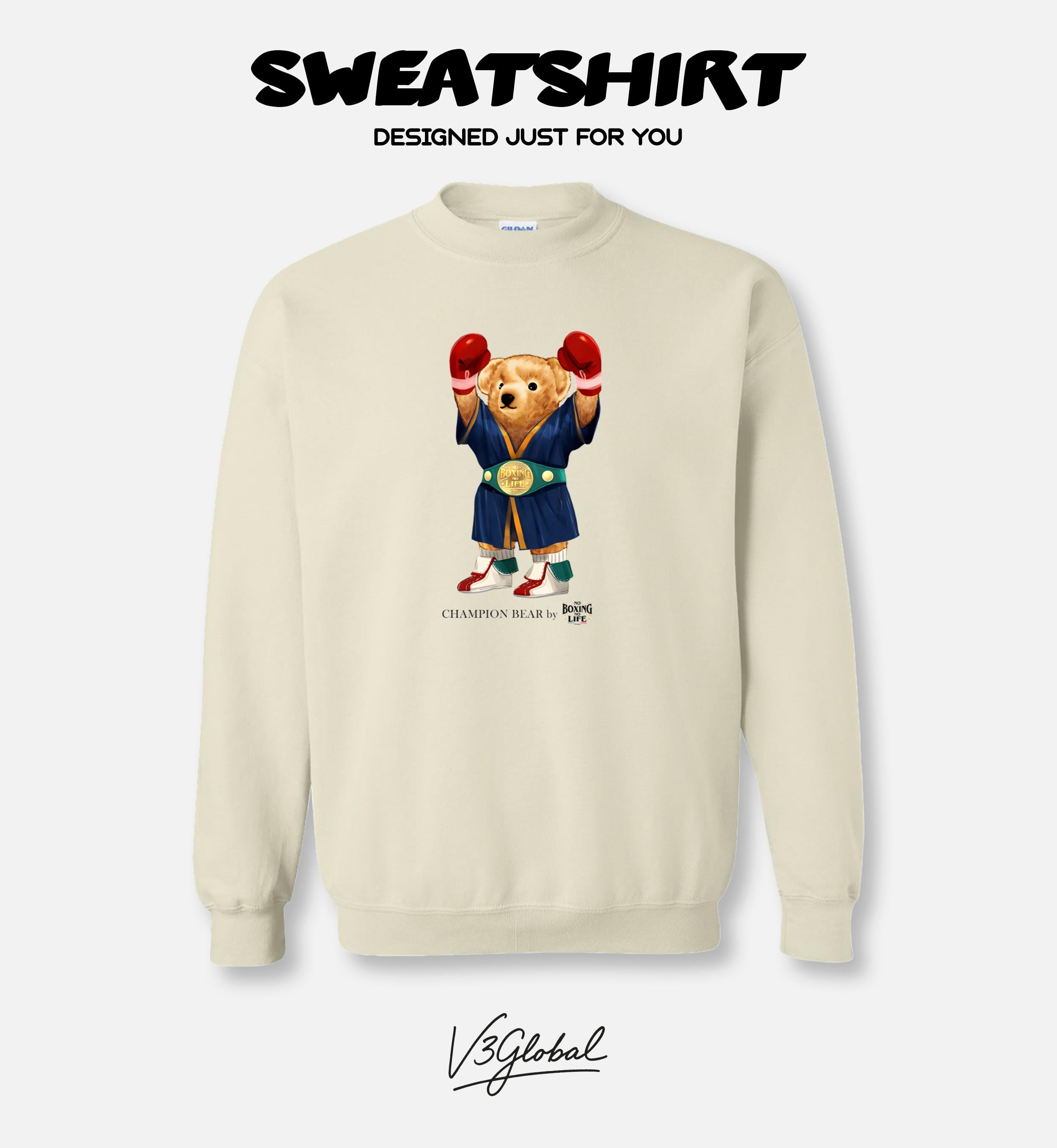 Champion Bear No Boxing No Life Muhammad Ali Style The Greatest Boxer ...