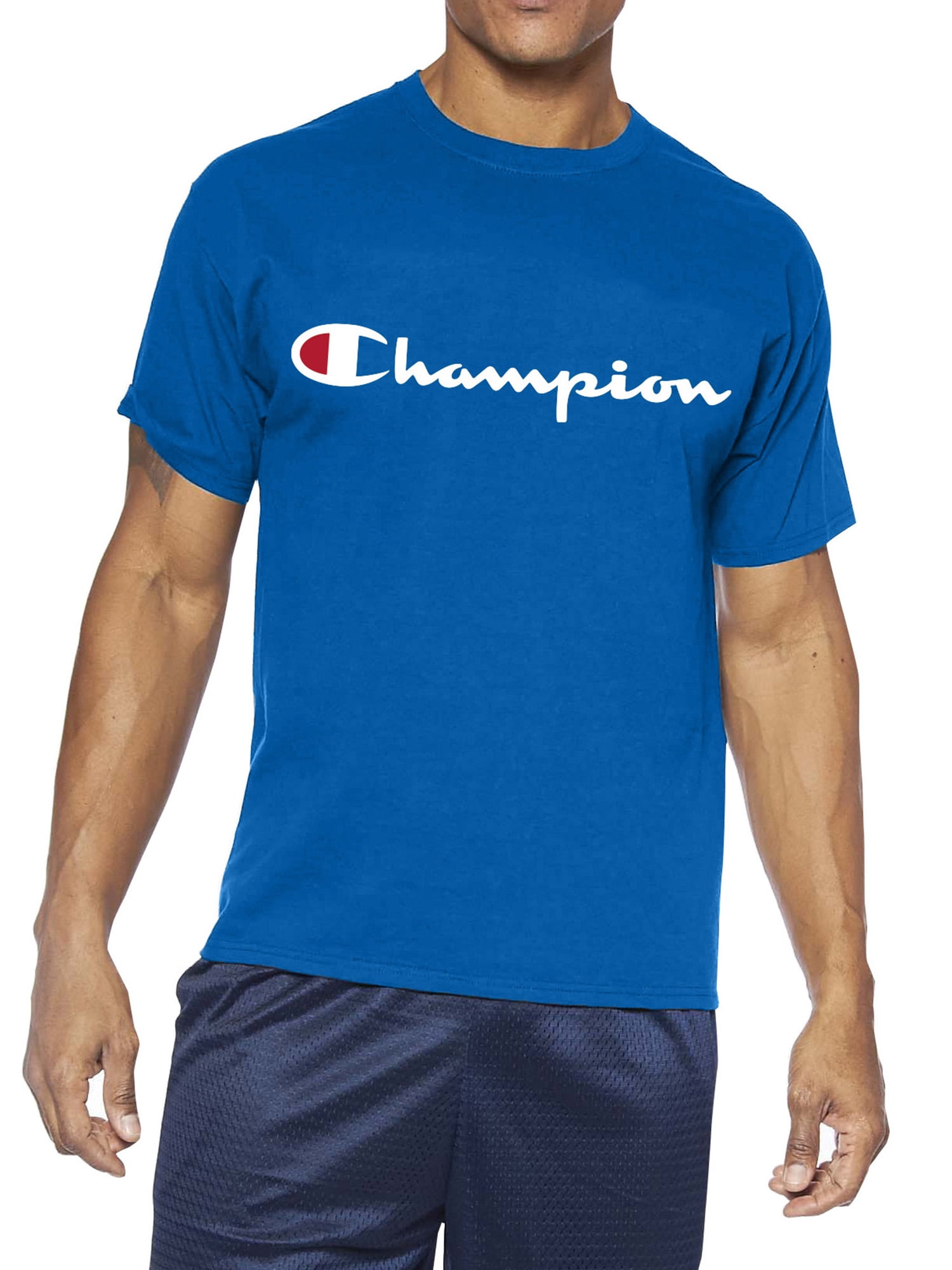 Champion Big & Tall Men's Classic Script Logo Graphic Tee, Sizes LT-6XL ...