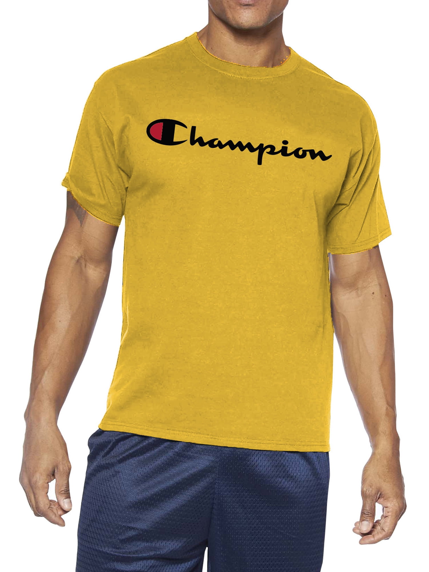 Champion Big & Tall Men's Classic Script Logo Graphic Tee, Sizes LT-6XL ...
