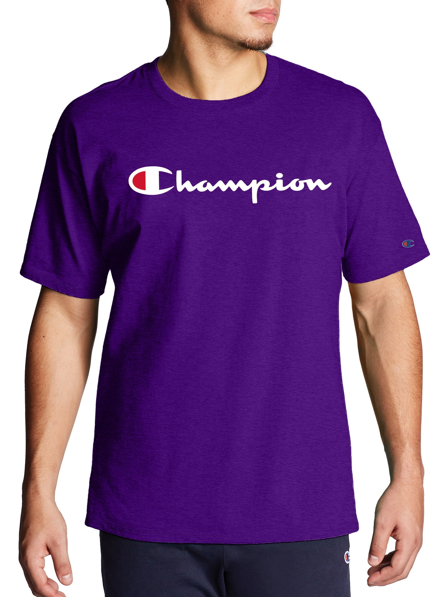 Champion Big & Tall Men's Classic Script Logo Graphic Tee, Sizes LT-6XL ...