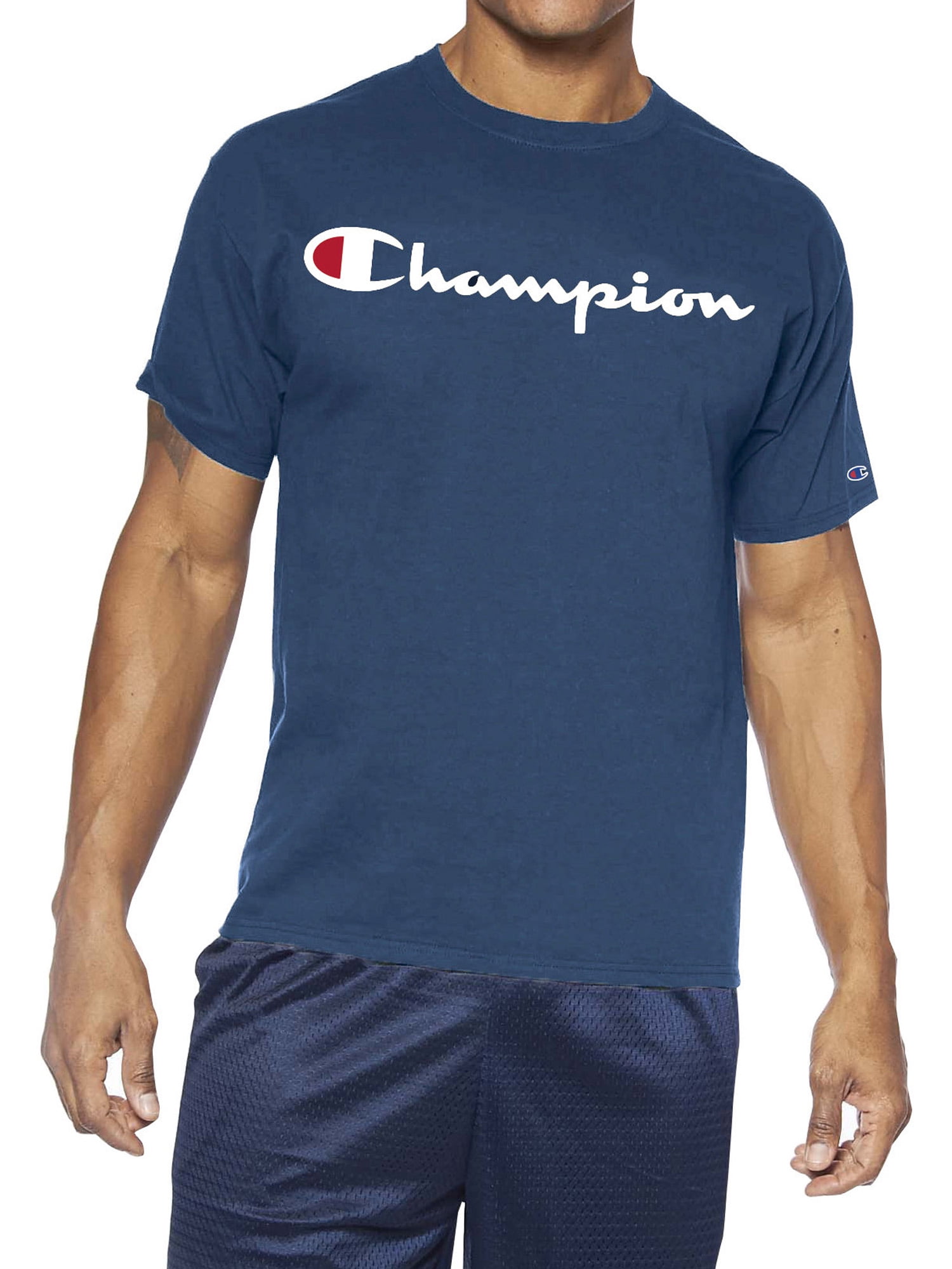 Champion Big & Tall Men's Classic Script Logo Graphic Tee, Sizes LT-6XL ...