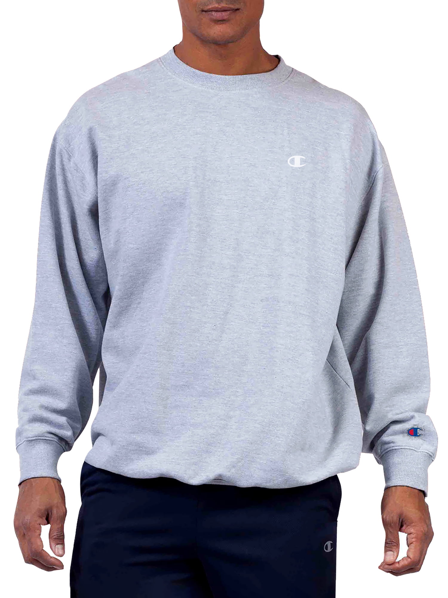 Champion Big & Tall Men's Powerblend Fleece Crew Sweatshirt, up to Size ...