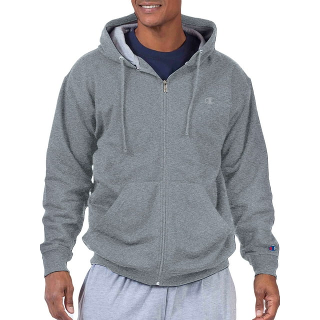 Champion Big & Tall Men's Powerblend Fleece Full Zip Hoodie, up to Size 6XL - Walmart.com