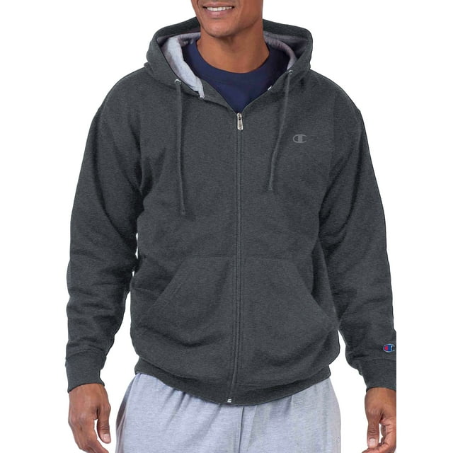 Champion Big & Tall Men's Powerblend Fleece Full Zip Hoodie, up to Size 6XL - Walmart.com