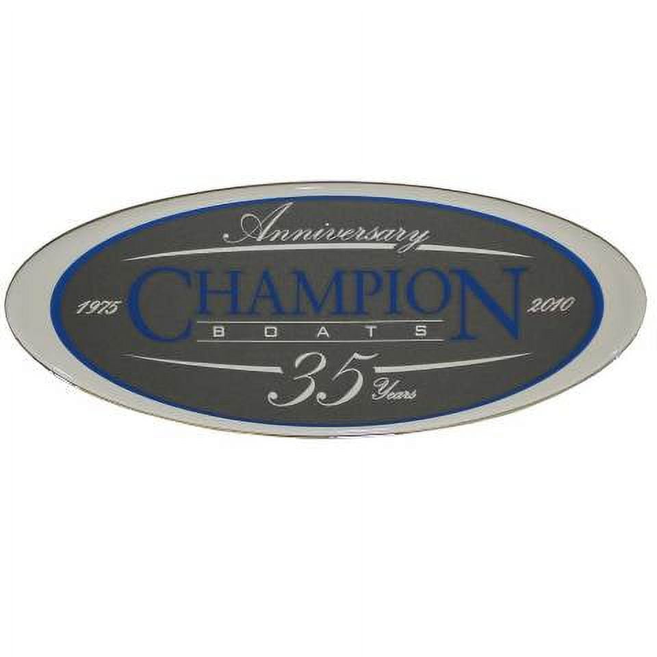 Champion Boat Raised Decal 7C215 | 35th Anniversary 7 1/2 x 3 Inch ...