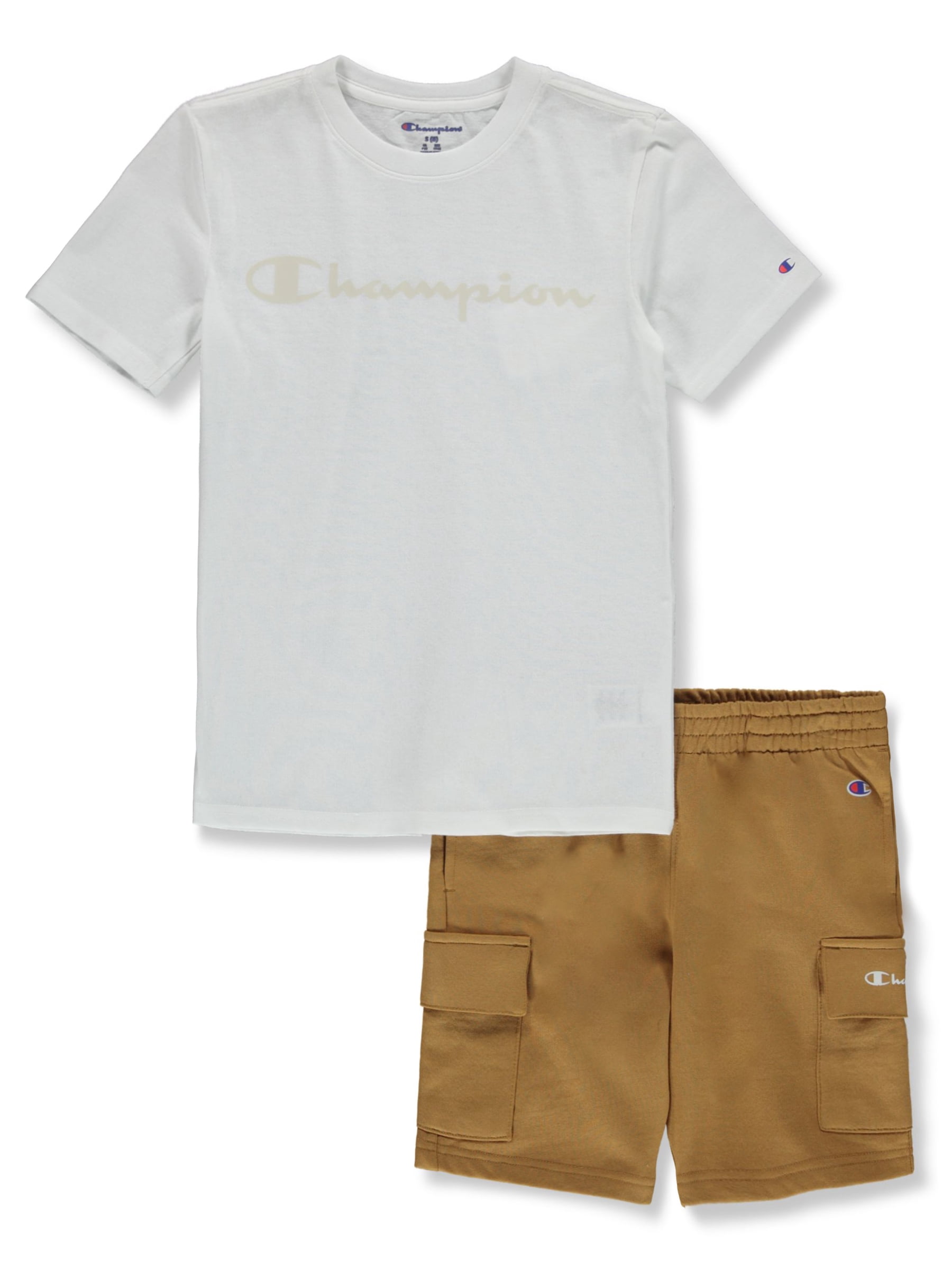 Champion Boys' 2-Piece Shorts Set Outfit Color: bronze Size: 3t ...