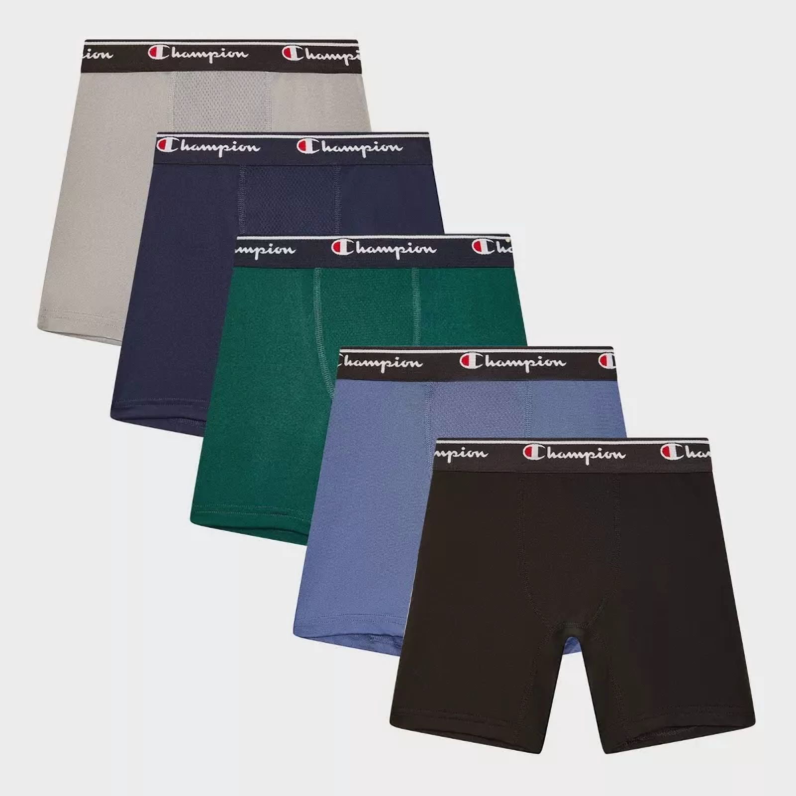 Champion Boys' 5pk Active Performance Boxer Briefs - Walmart.com