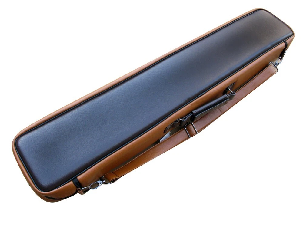 Champion Brown soft Cue bag Leatherette 4x8 Pool Cue Case (4 BUTT 8 ...