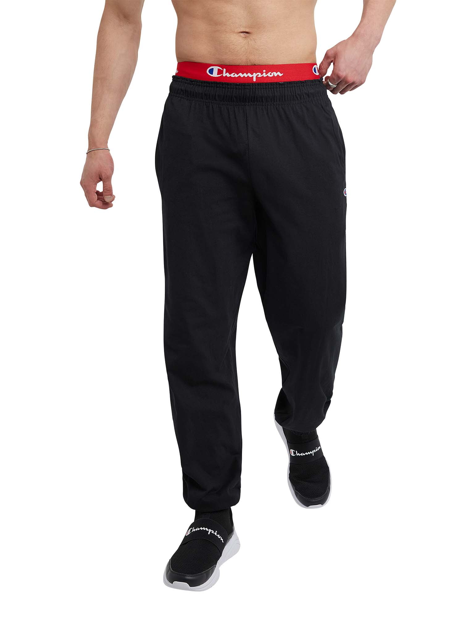 Champion Men's Sweatpants, Closed Bottom Jersey Active Pants, Up to ...